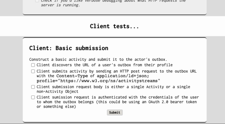 ActivityPub Test Suite Redux | Steve Bate